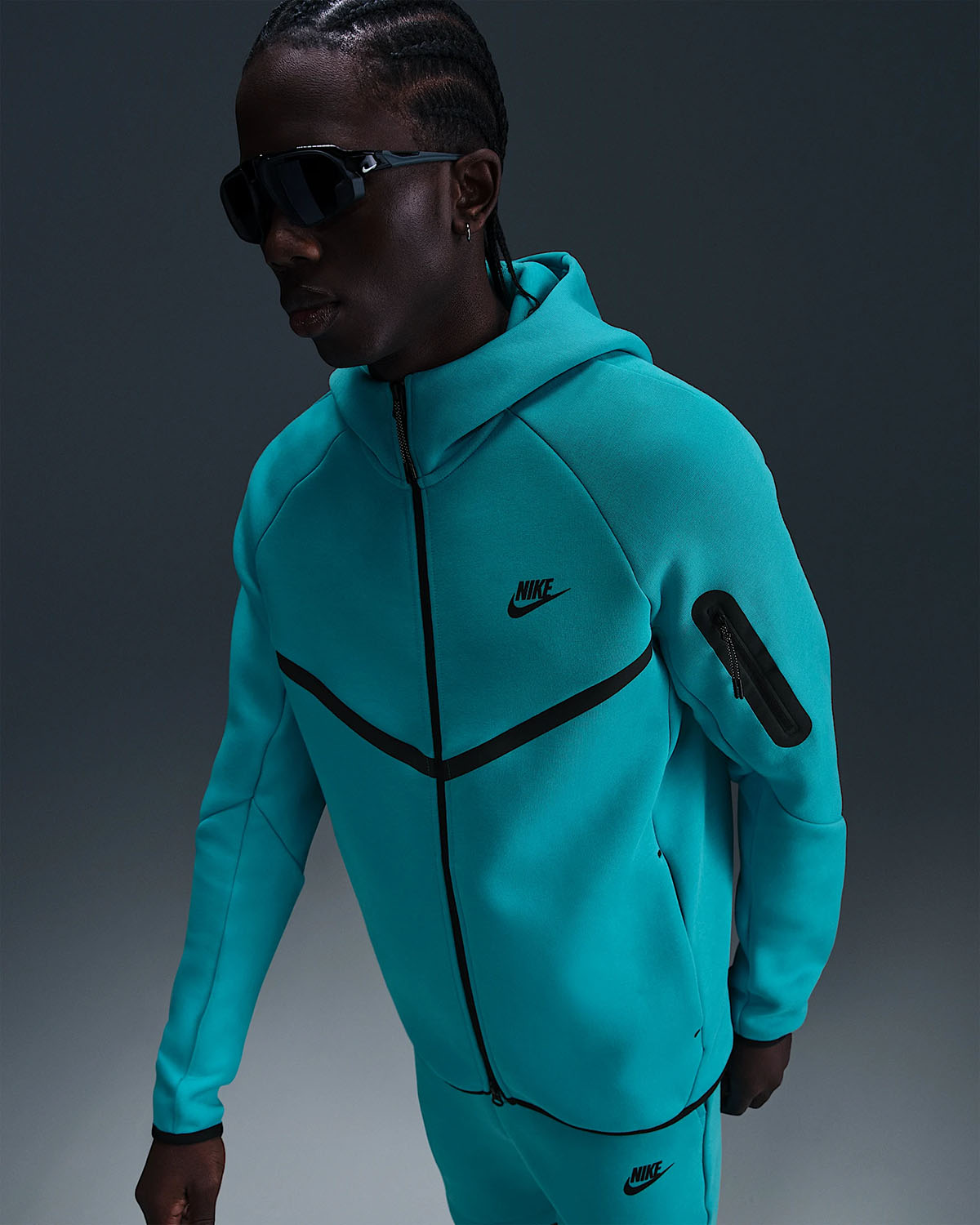 Nike Tech Fleece Clothing Dusty Cactus Hoodie and Shorts
