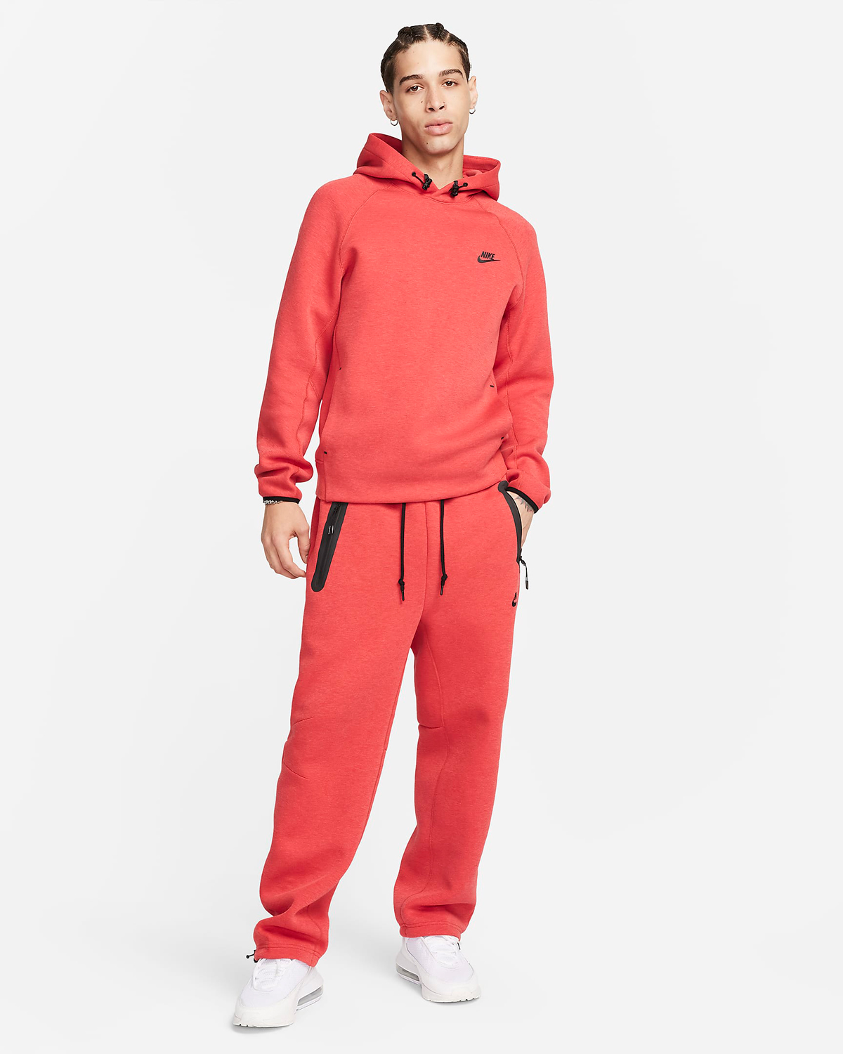 Nike Tech Fleece Clothing Light University Red Hoodies Pants