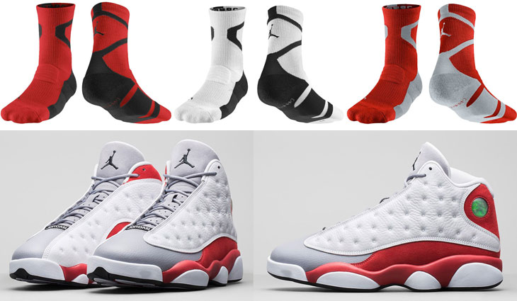 Air Jordan 13 Grey Toe Socks | SportFits.com