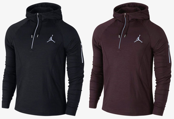 Jordan Performance Wool 1/4 Zip Hoodies | SportFits.com