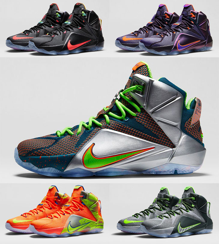 Nike LEBRON 12 New Colorways (Official Images and Release Dates ...