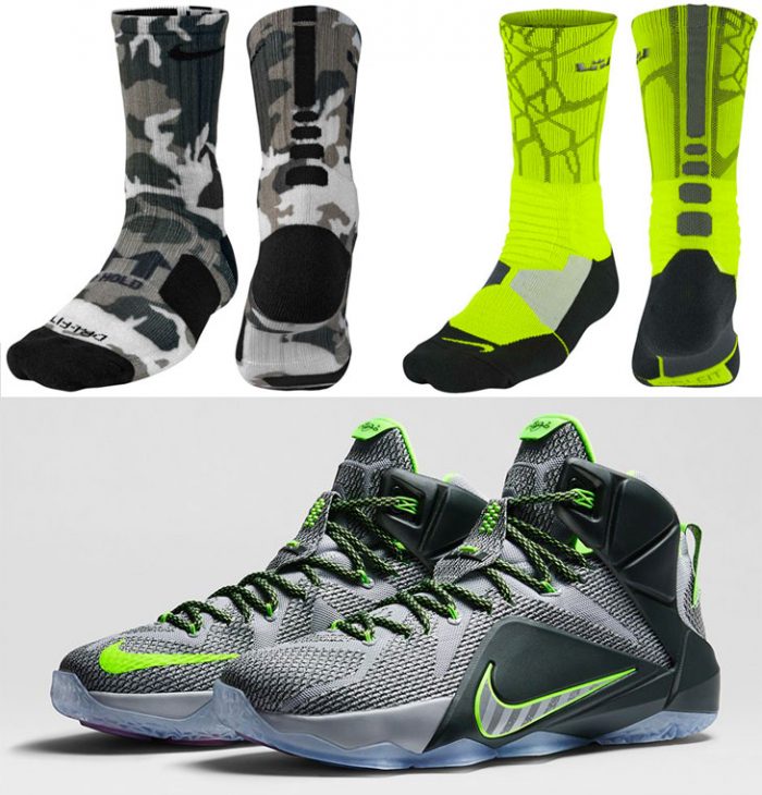 Nike LeBron Socks to Wear with the Nike LEBRON 12 "Dunk Force ...