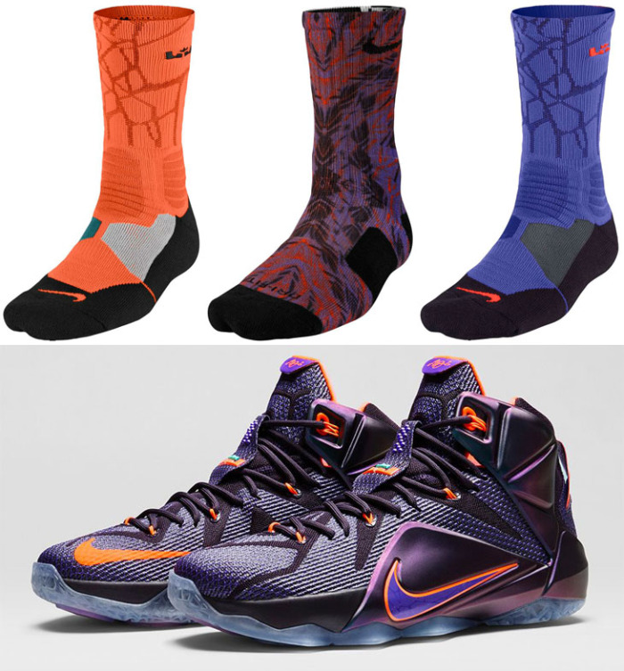 Nike LeBron Socks to Wear with the Nike LeBron 12 Instinct | SportFits.com