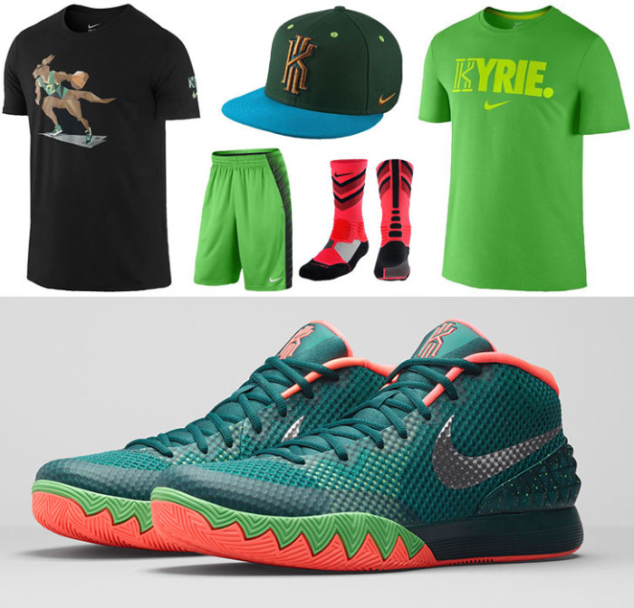 Nike Kyrie 1 Flytrap Clothing Shirts Socks and Shorts | SportFits.com