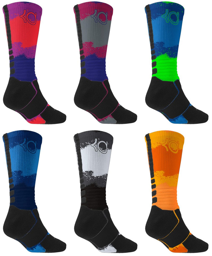 Nike KD 8 Spray Paint Nerf Socks | SportFits.com
