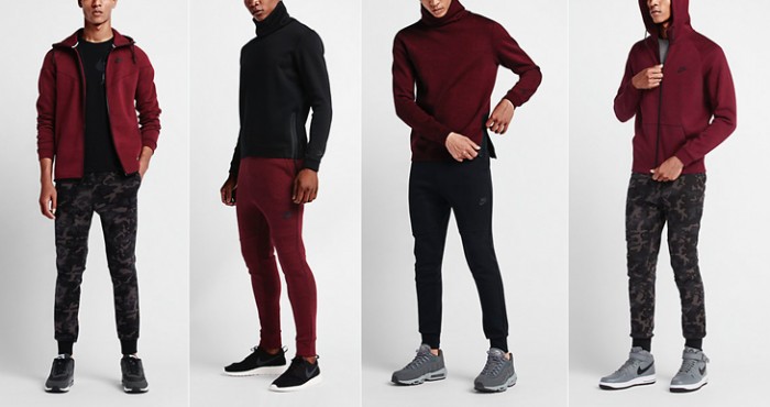 Nike Tech Fleece Team Red Clothing | SportFits.com