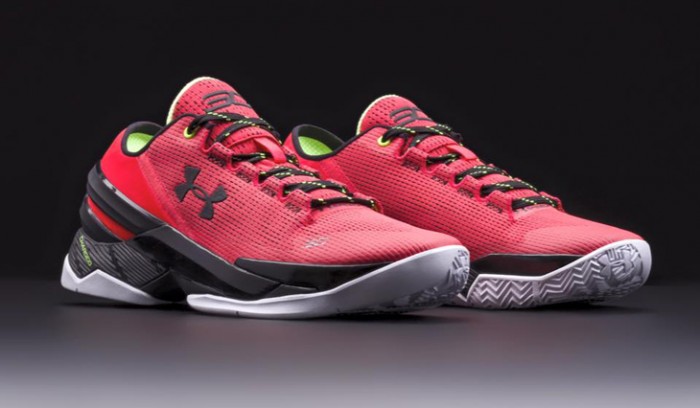 Under Armour Curry Two Low Energy Rocket Red | SportFits.com