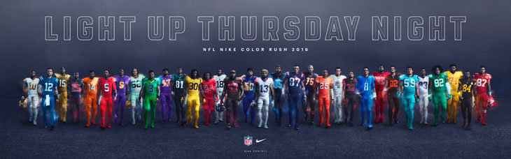 NFL and Nike Unveil 2016 Color Rush Uniforms | SportFits.com