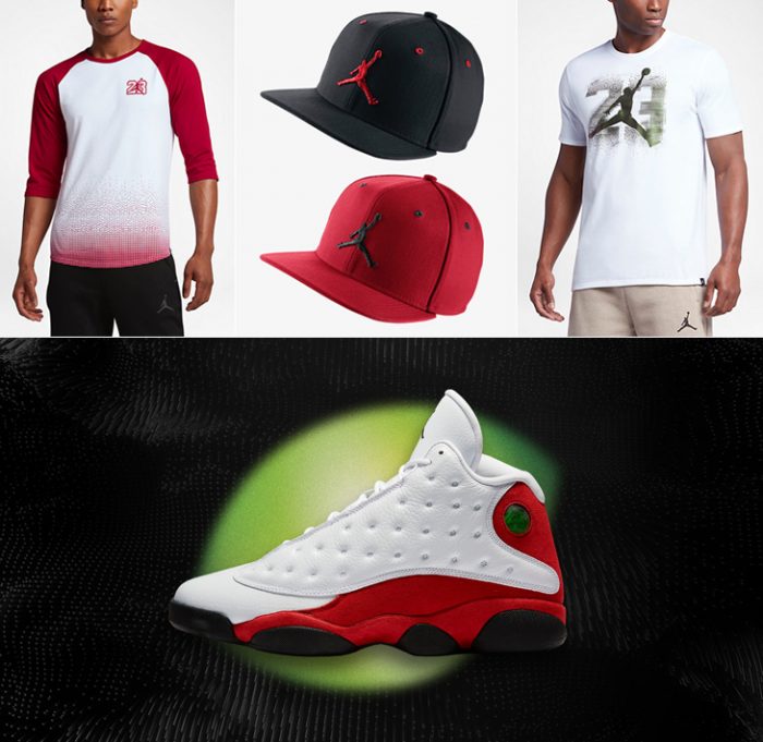 Clothing to Match Air Jordan 13 Chicago | SportFits.com