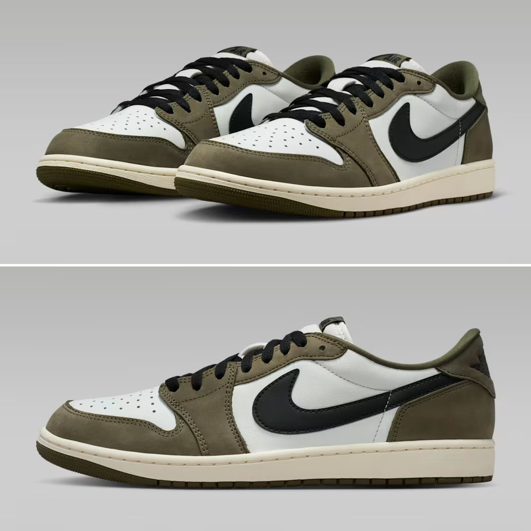 Air Jordan 1 Low OG Medium Olive Sneakers Clothing Outfits