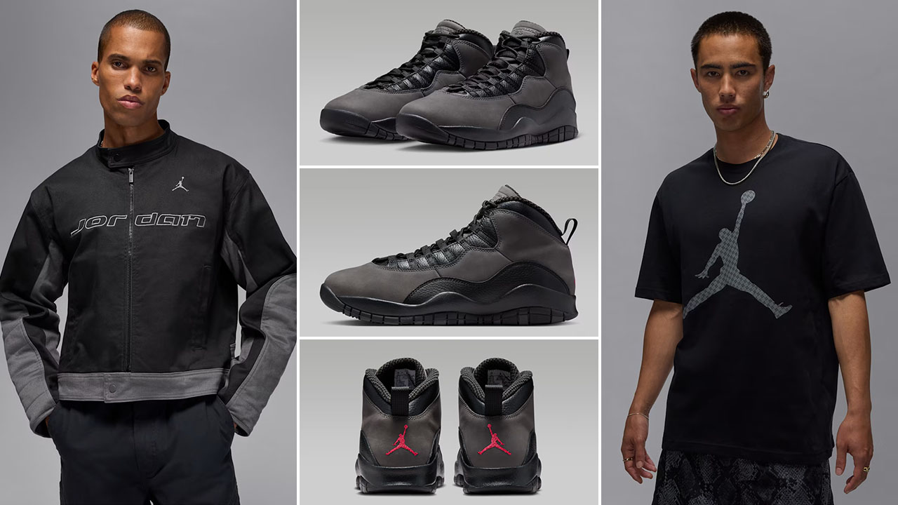 Air Jordan 10 Shadow 2025 Clothing and Outfits to Match