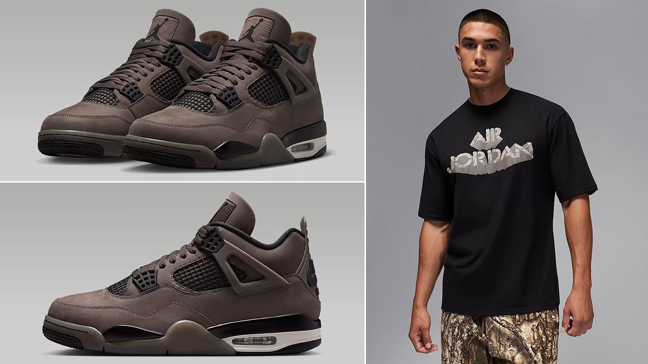 Air Jordan 4 Cave Stone Sneakers Clothing Outfits to Match