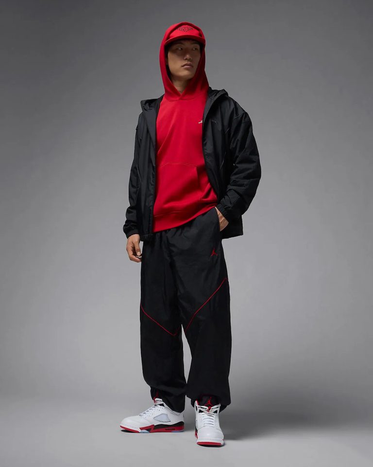 Air Jordan 5 Fire Red Black Tongue 2025 Outfits
