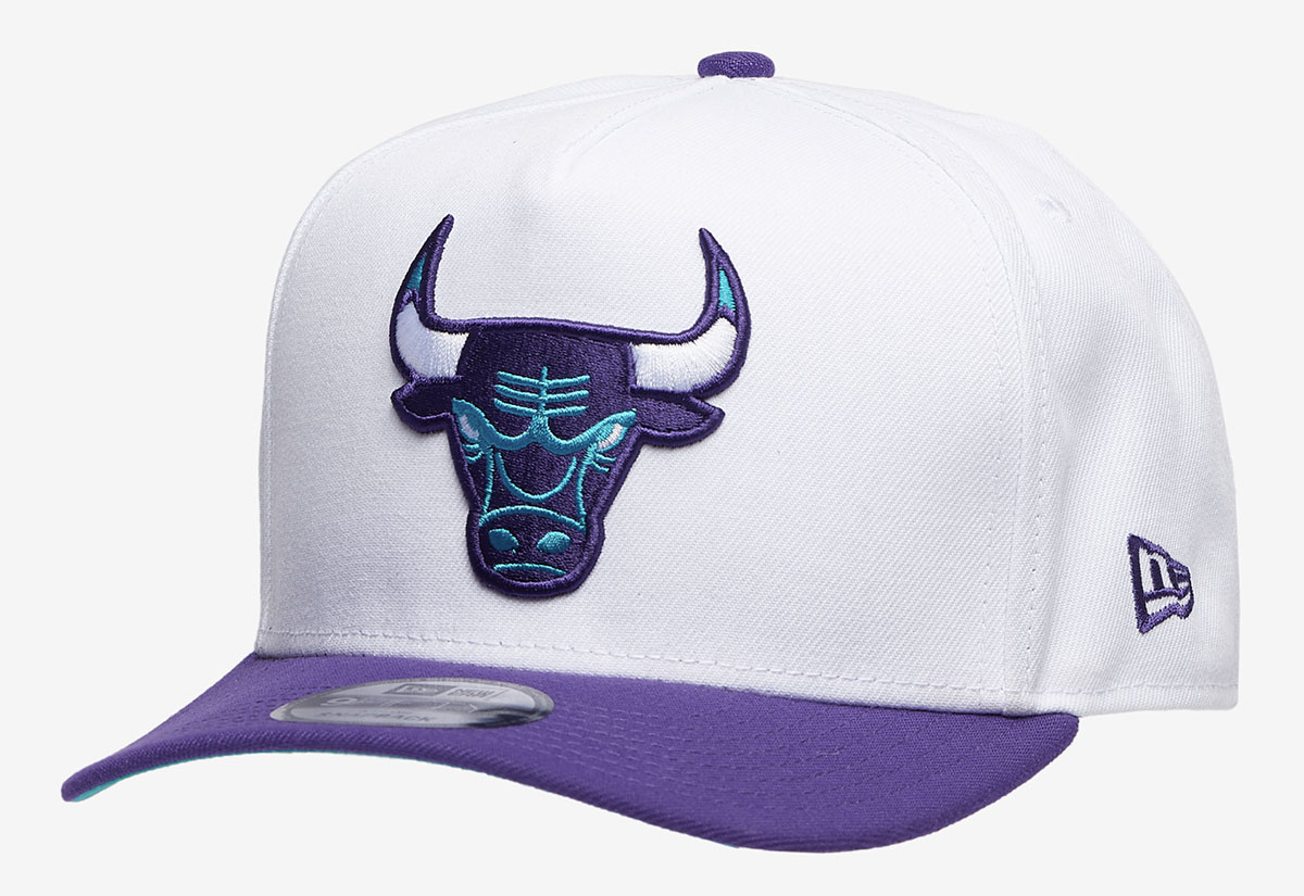 Air Jordan 5 Grape 2025 New Era Bulls A Frame Snapback Hat