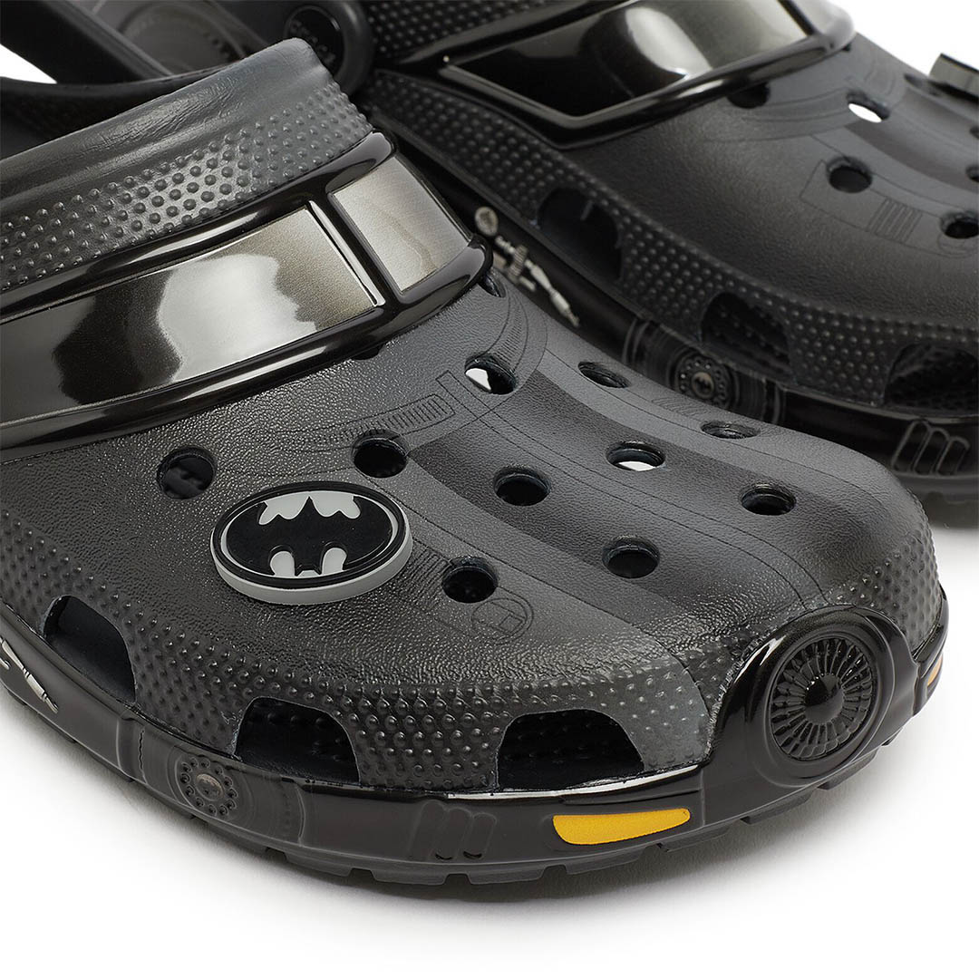 The Batman x Crocs Batmobile Classic Clogs Are Now Available