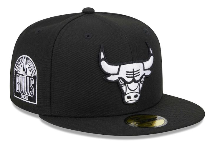 New Era NBA Evergreen Black and White 59FIFTY Fitted Hats