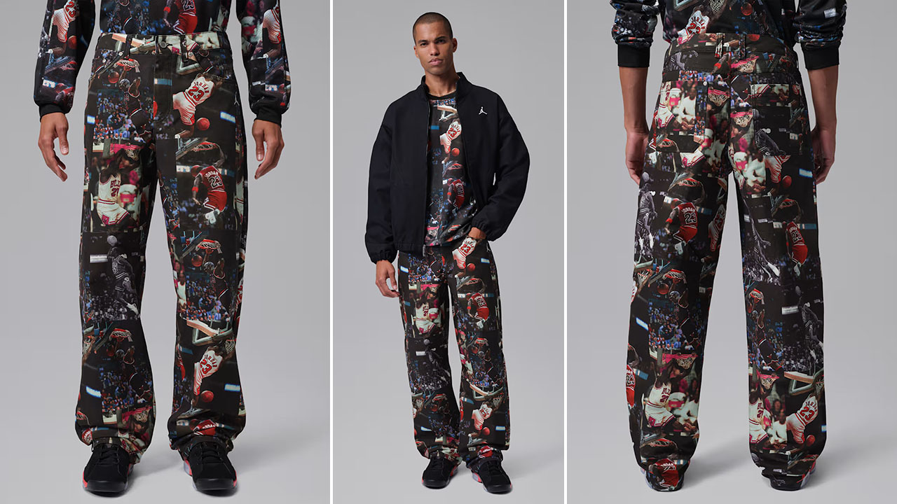 Jordan Flight Woven Mens All-Over Print Pants Spring 2026