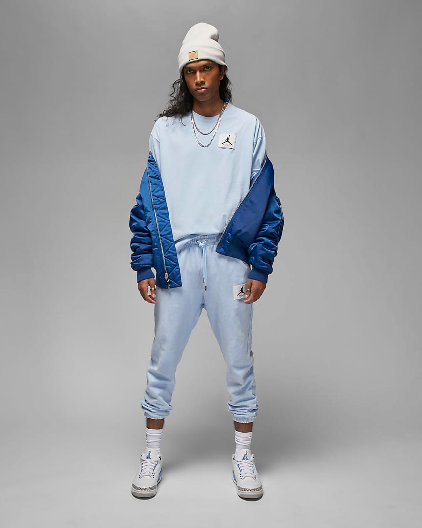 Jordan Ice Blue Shirts Hoodies Pants Jackets Sneaker Outfits