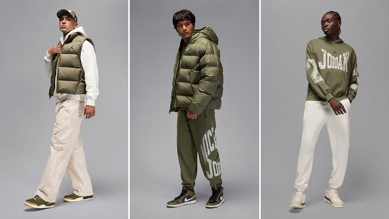 Air Jordan 4 Cave Stone Sneakers Clothing Outfits to Match