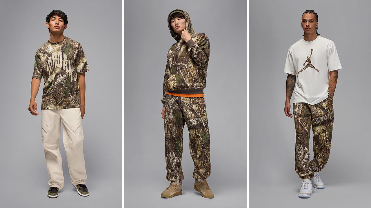 Jordan Realtree Camo Collection Clothing Sneakers Outfits
