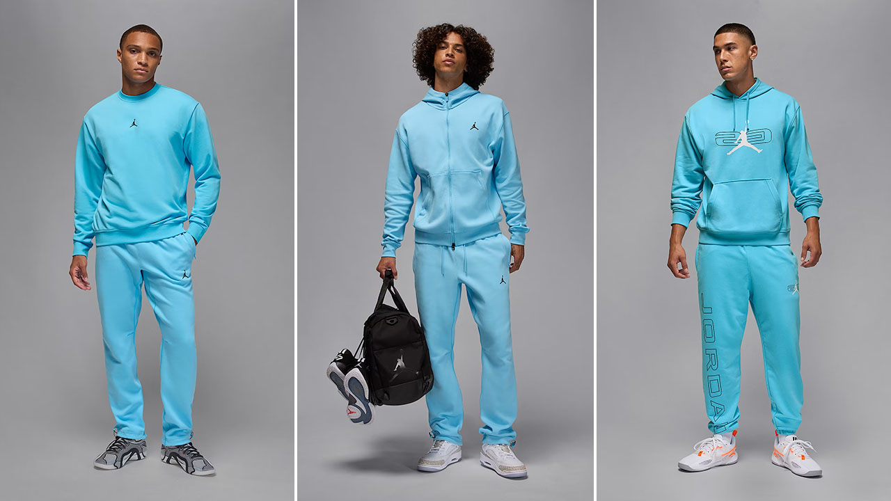 Jordan Sport Blue Chill Mens Clothing Collection