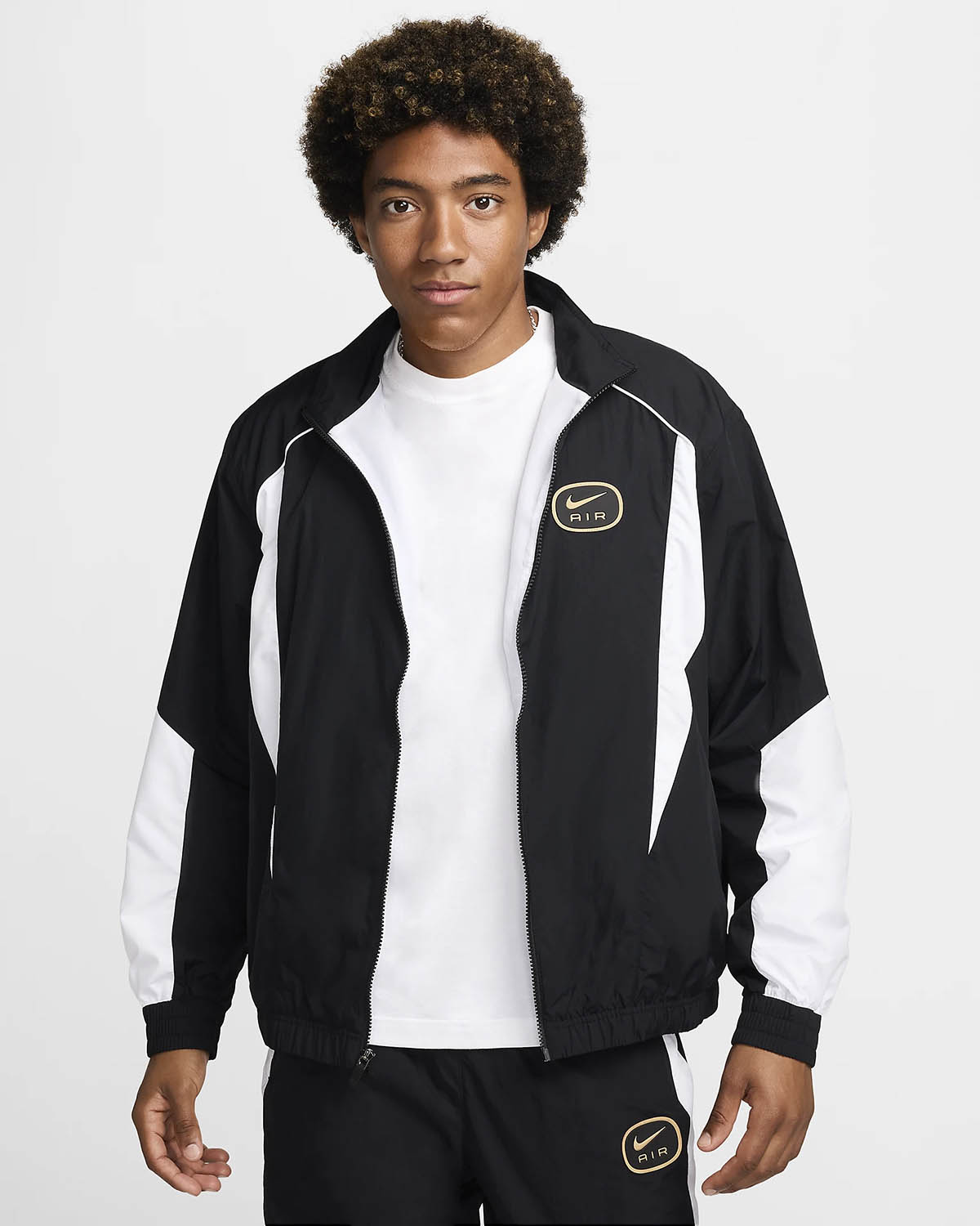 Nike Air Apparel Black White Gold Shirts Shorts Jacket Pants