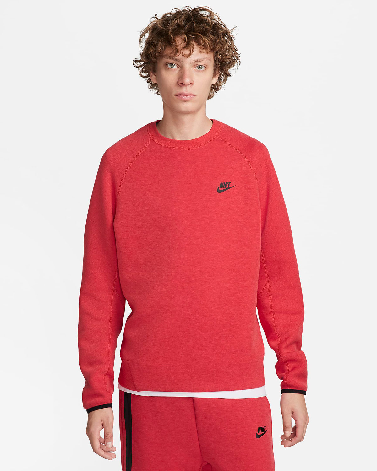 Nike Tech Fleece Clothing Light University Red Hoodies Pants