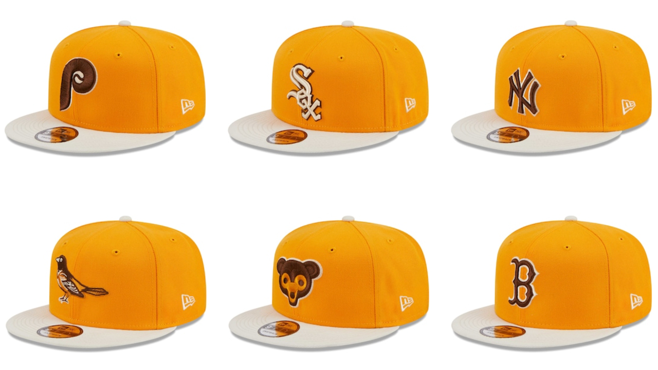 New Era MLB Tiramisu Gold 9FIFTY Snapback Hats