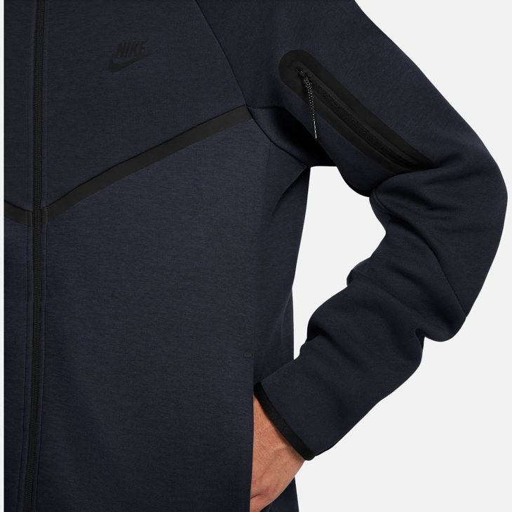 Nike Tech Fleece Full Zip Hoodie and Joggers Obsidian Black