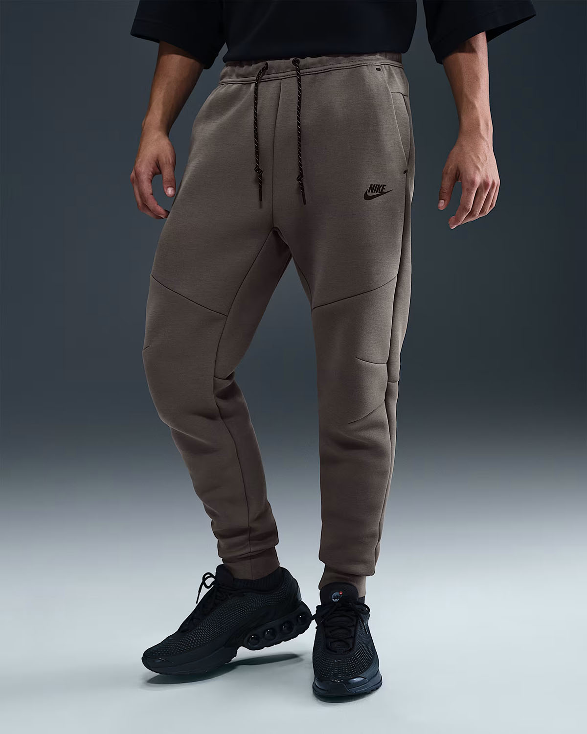 Nike Tech Fleece Hoodie Jacket and Jogger Pants Cave Stone
