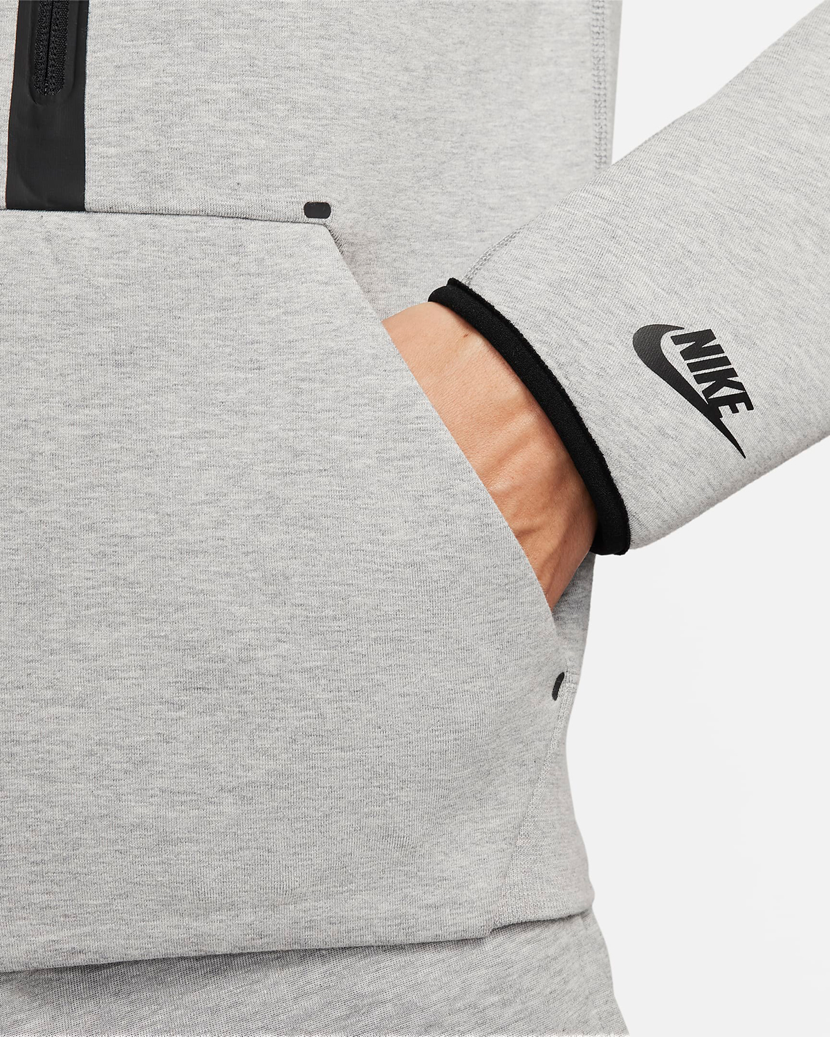 Nike Tech Fleece OG Slim Fit Jacket Dark Grey Heather Black