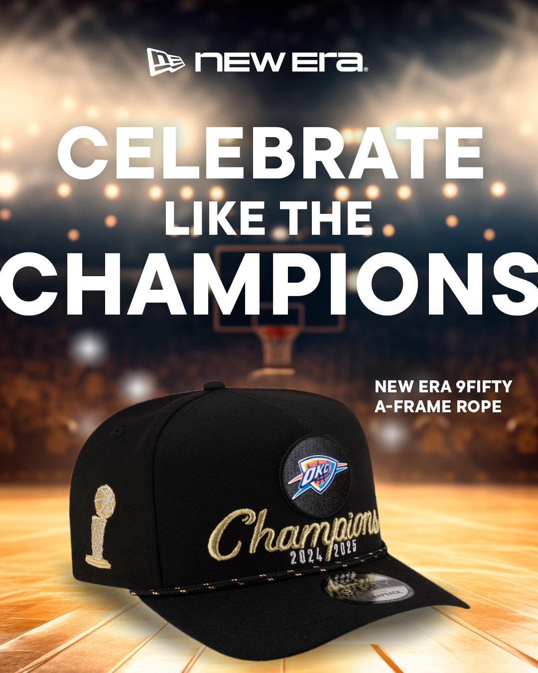 Oklahoma City Thunder 2025 NBA Finals Champions Shirts Hats Gear