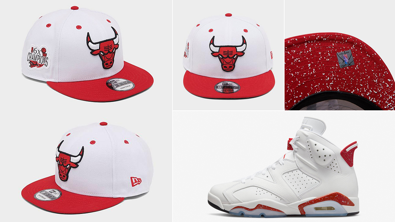 Air Jordan 6 Red Oreo Bulls New Era Hat