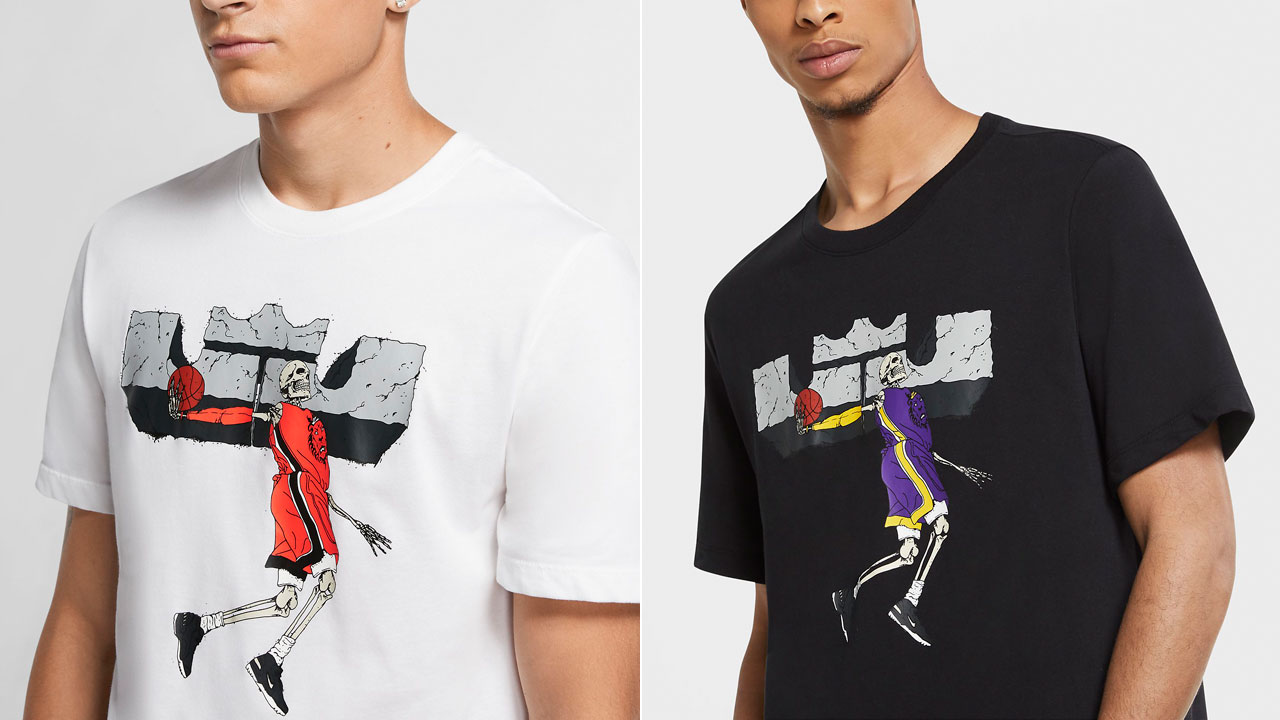 Nike LeBron Skeleton Dunk Shirt | SportFits.com