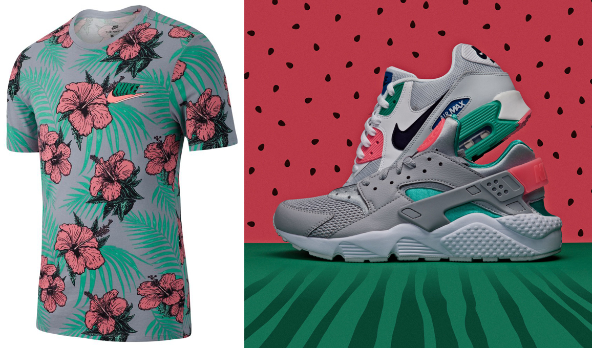 Nike Watermelon South Beach Flower Shirt | SportFits.com
