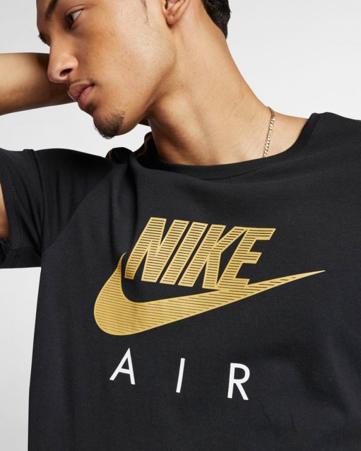 Nike Sportswear Metallic Gold T Shirts | SportFits.com