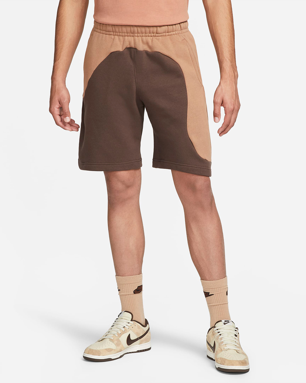 Nike Color Clash Clothing in Archaeo Brown and Baroque Brown