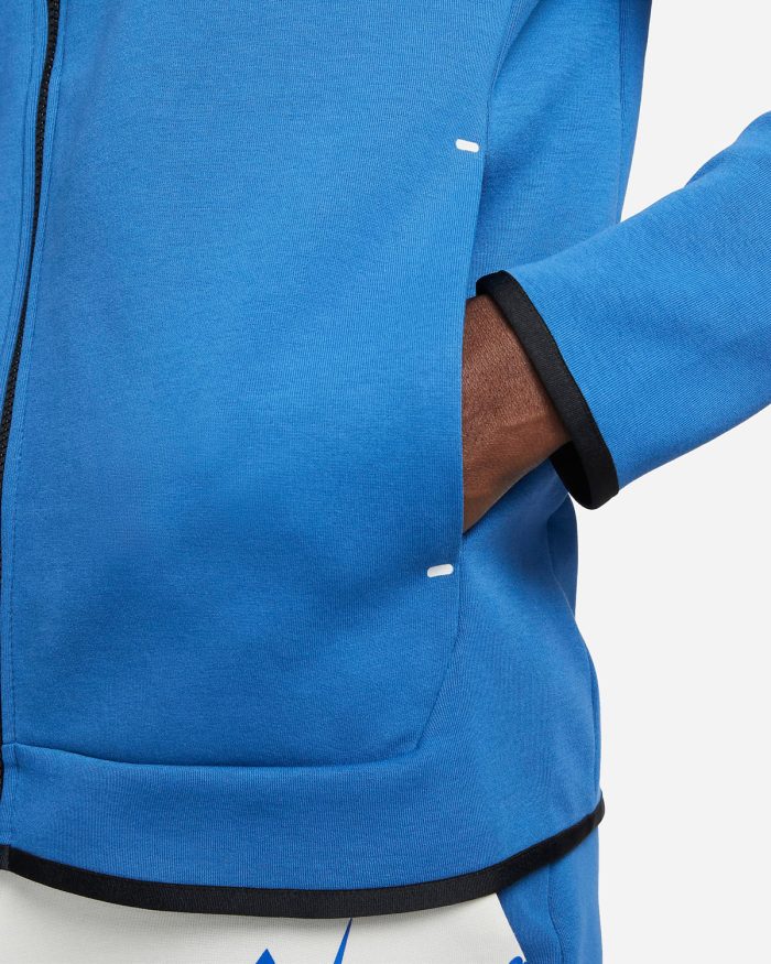Nike Tech Fleece Hoodie in Dark Marina Blue