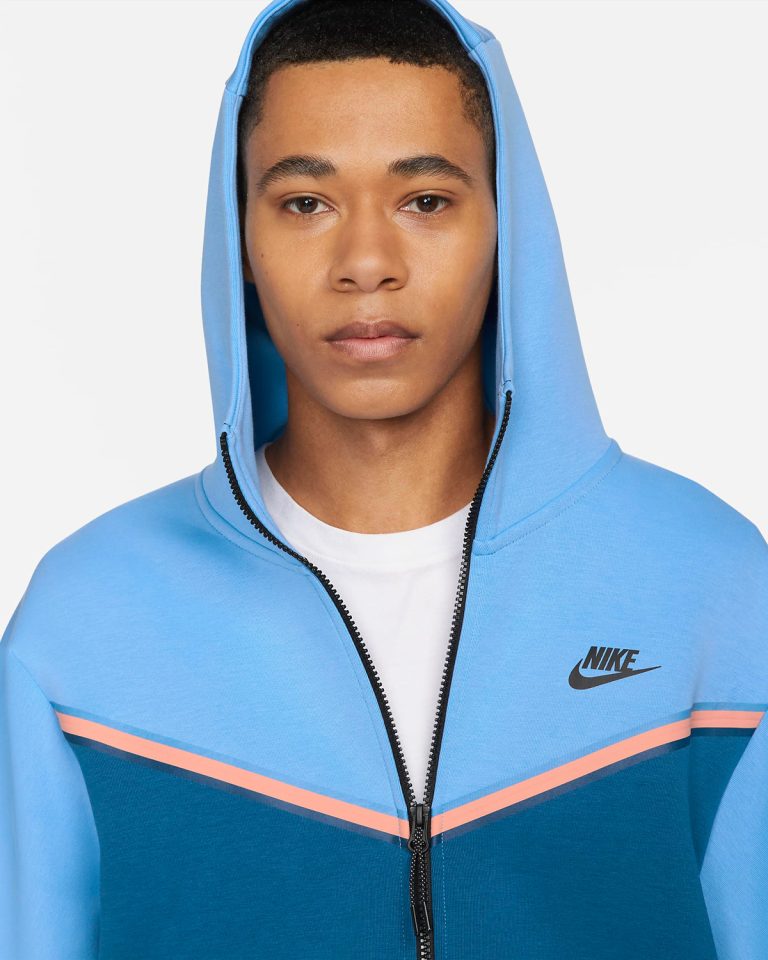 Nike Tech Fleece Hoodie University Blue Dark Marina Obsidian