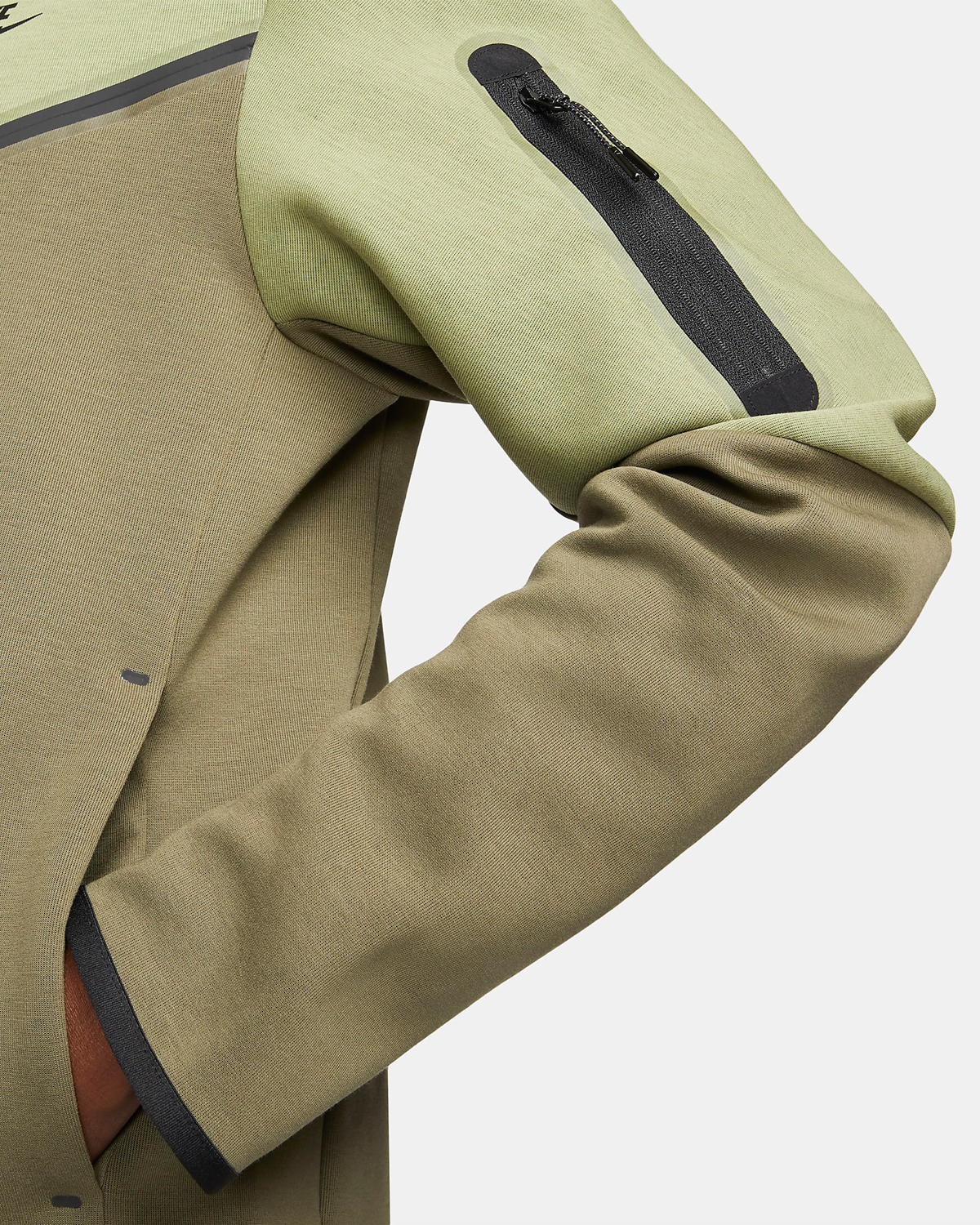 Nike Tech Fleece Hoodie Alligator Green Olive