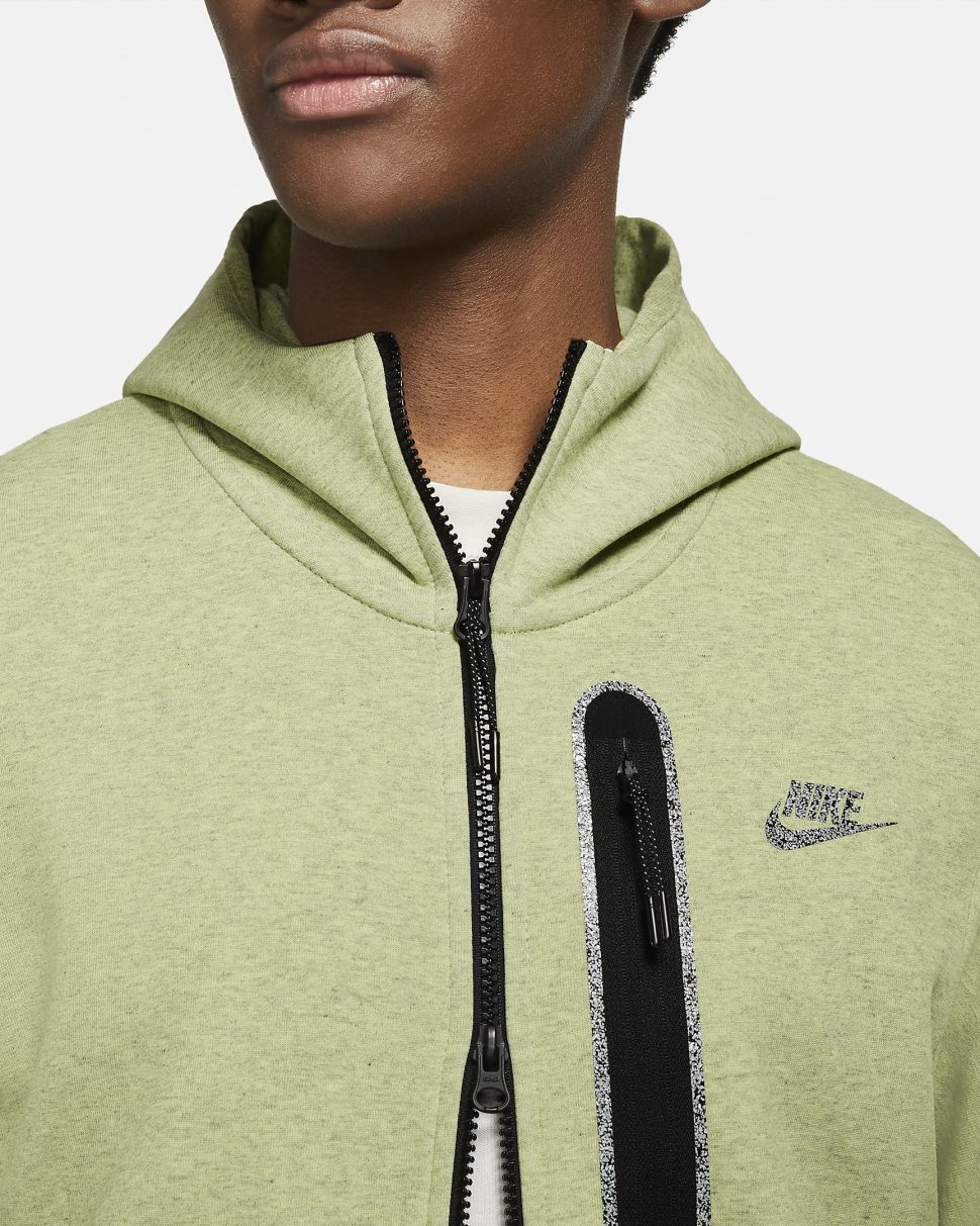Nike Tech Fleece Hoodie and Joggers in Lime Ice Heather Green